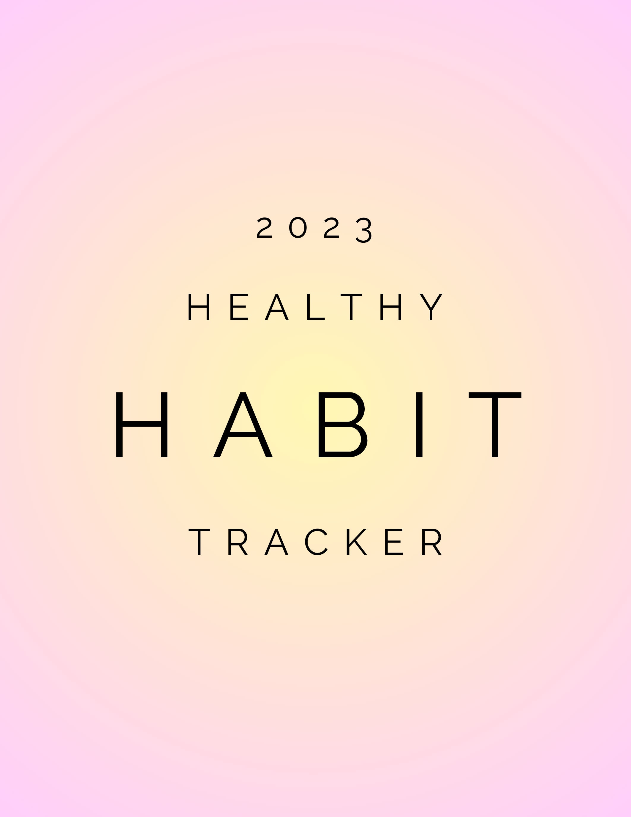 Digital Habit Tracker Printable Healthy Habits Planner - Etsy