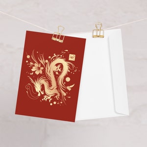 Year of the Dragon 2024: Greeting Card 01 (size 4″ × 6″) - Etsy