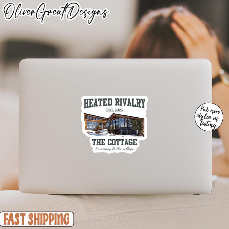 Heated Rivalry the Cottage Pin Button, Hockey Romance Sticker or Pin ...