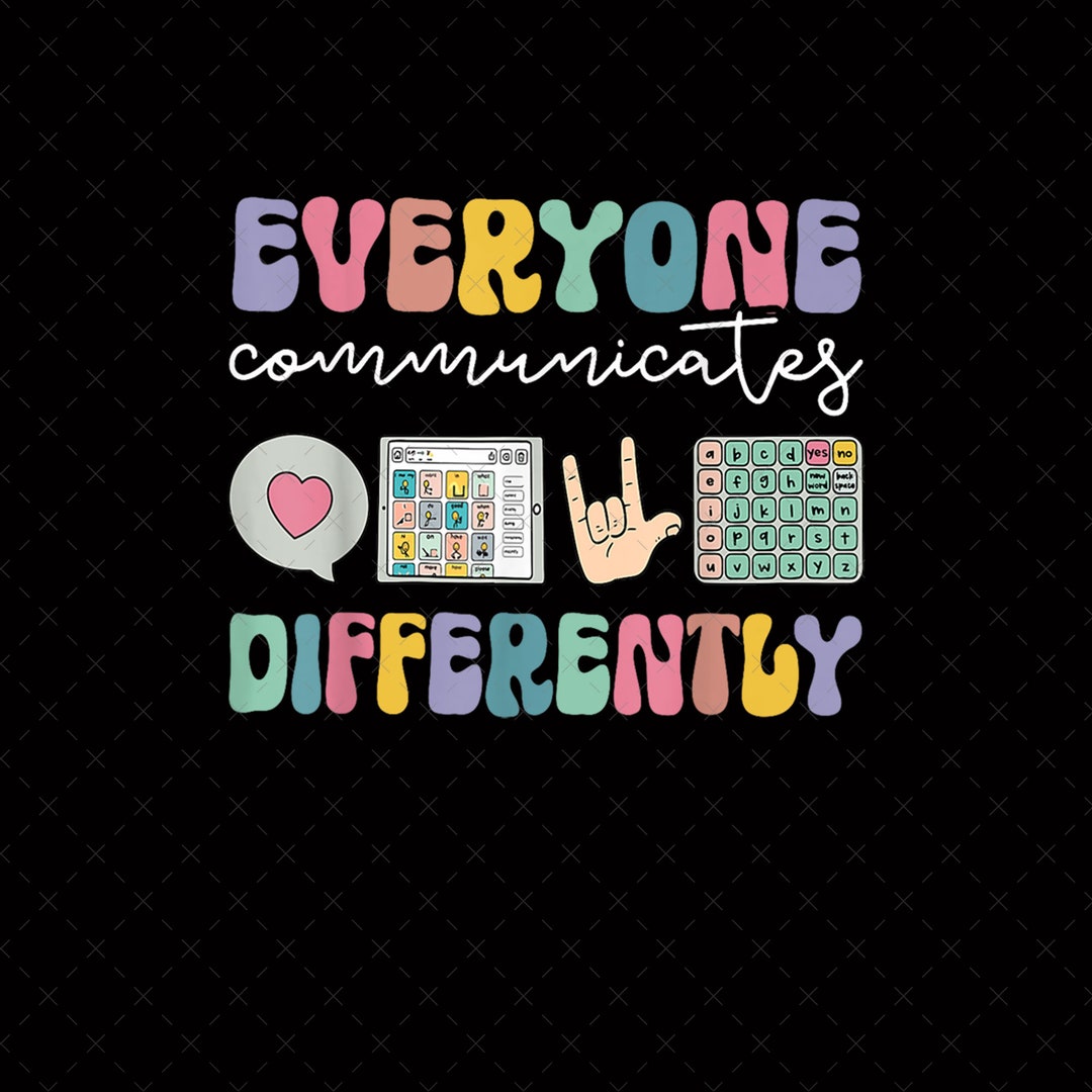 Everyone Communicates Differently Png, Autism Awareness Png, Autism ...