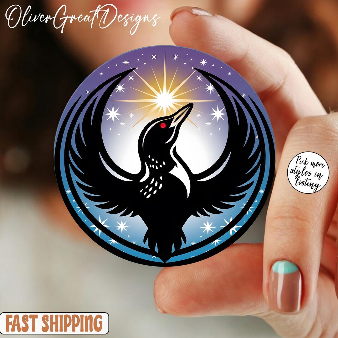 Minnesota Rebel Alliance Pin Button, MN Bird Loon Star Sticker ...