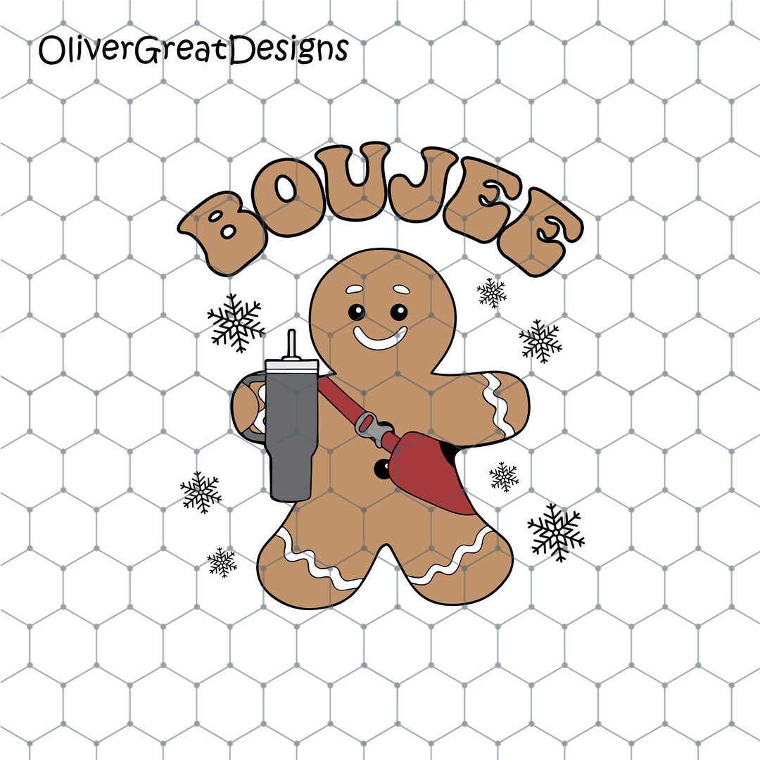 Boojee Gingerbread Png, Boojee Christmas Png, Cute Gingerbread ...