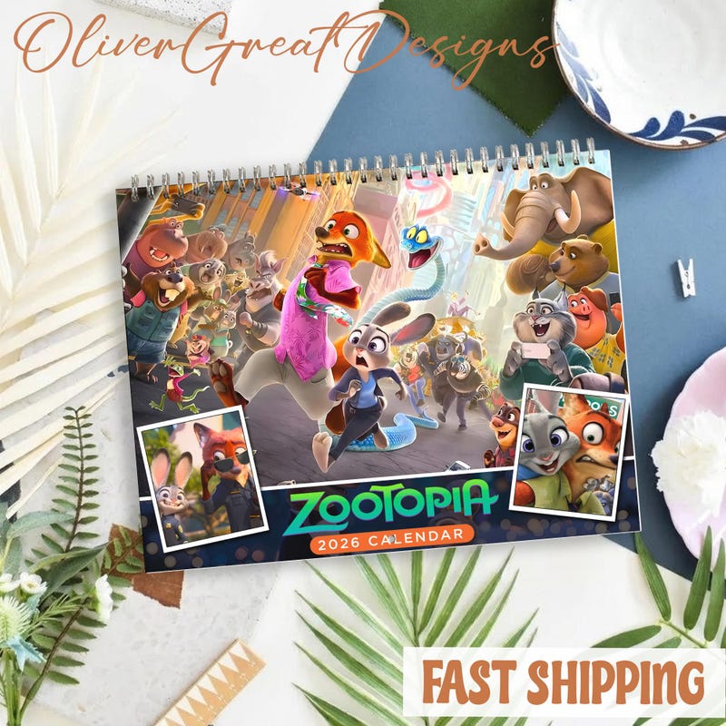 Zootopia 2026 Calendar - Etsy New Zealand