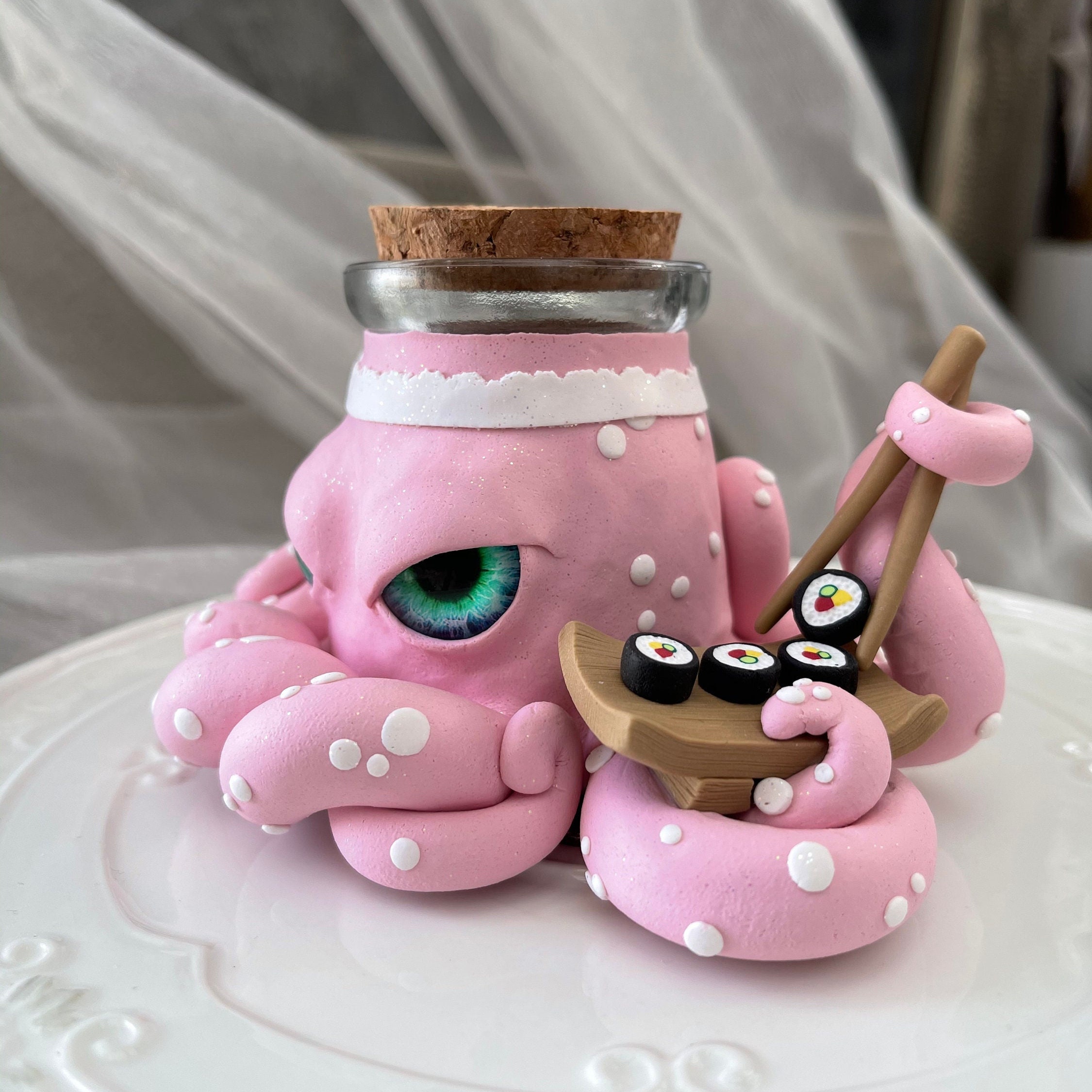 Sushi Chef Octopus Jar Stash Jar - Etsy