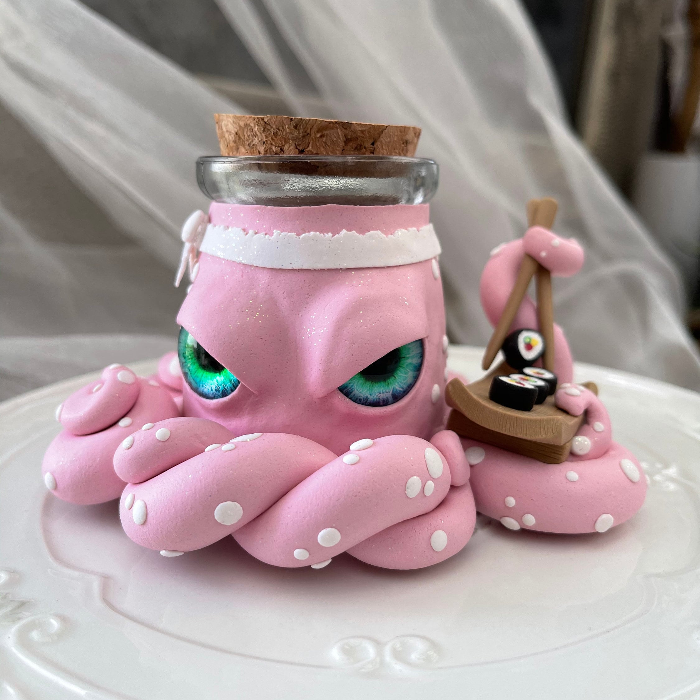 Sushi Chef Octopus Jar Stash Jar - Etsy