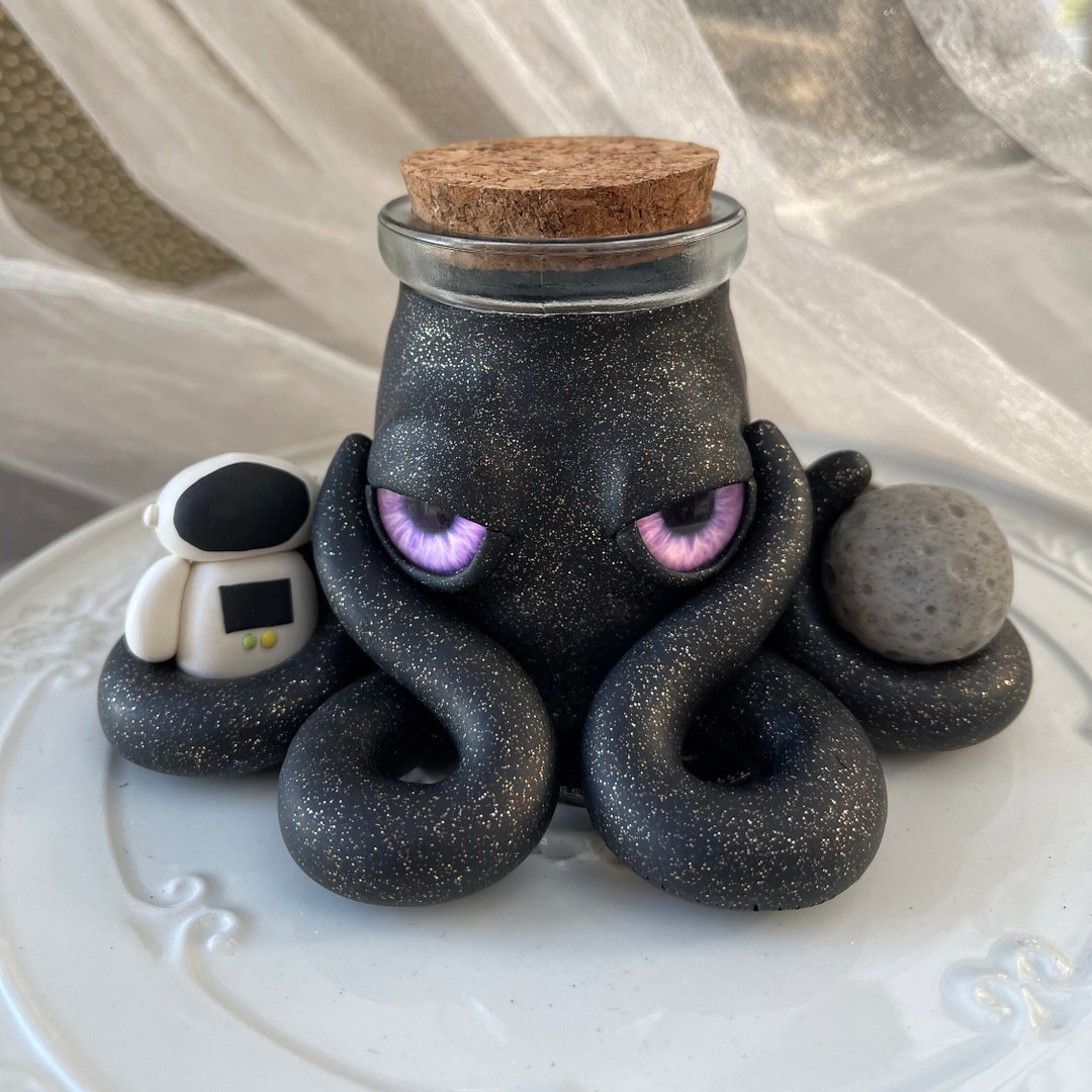 Space Astronaut Octopus Jar Stash Jar - Etsy