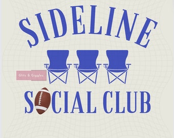 Sideline Social Club Football Green PNG - Etsy