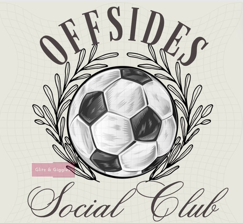 Offsides Social Club Soccer Black PNG - Etsy
