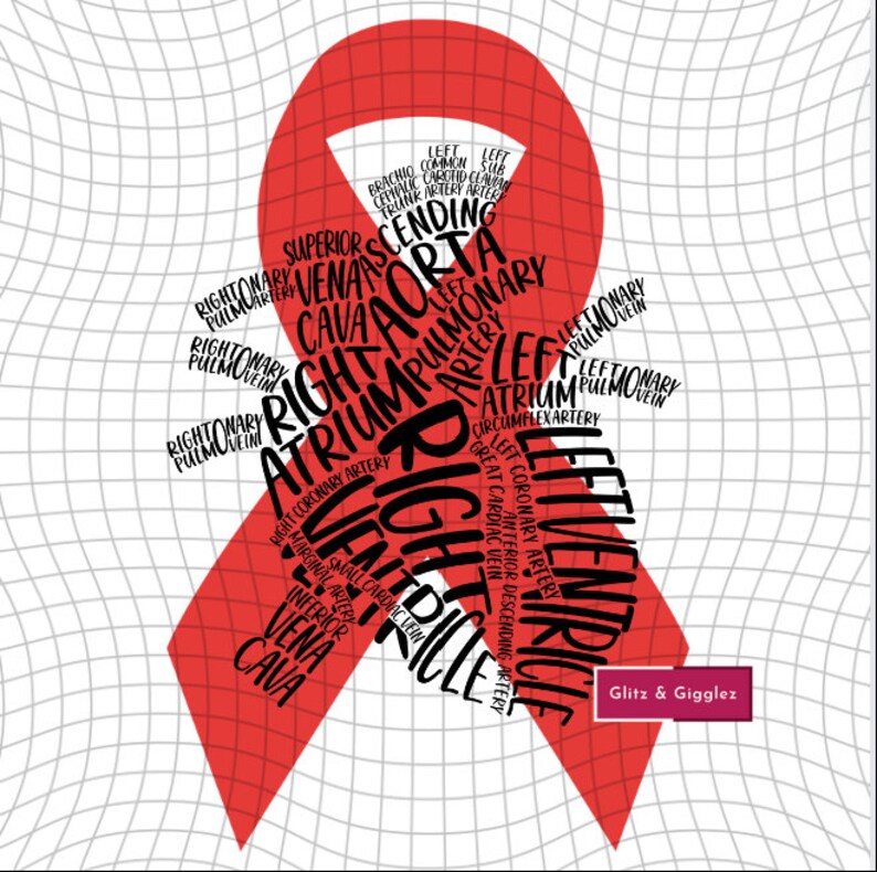 Heart Disease Awareness PNG - Etsy