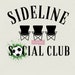 Sideline Social Club Soccer Black PNG - Etsy