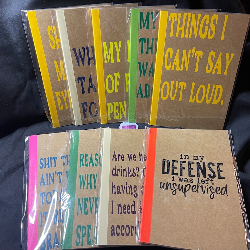 Funny Wtf Notebooks - Etsy