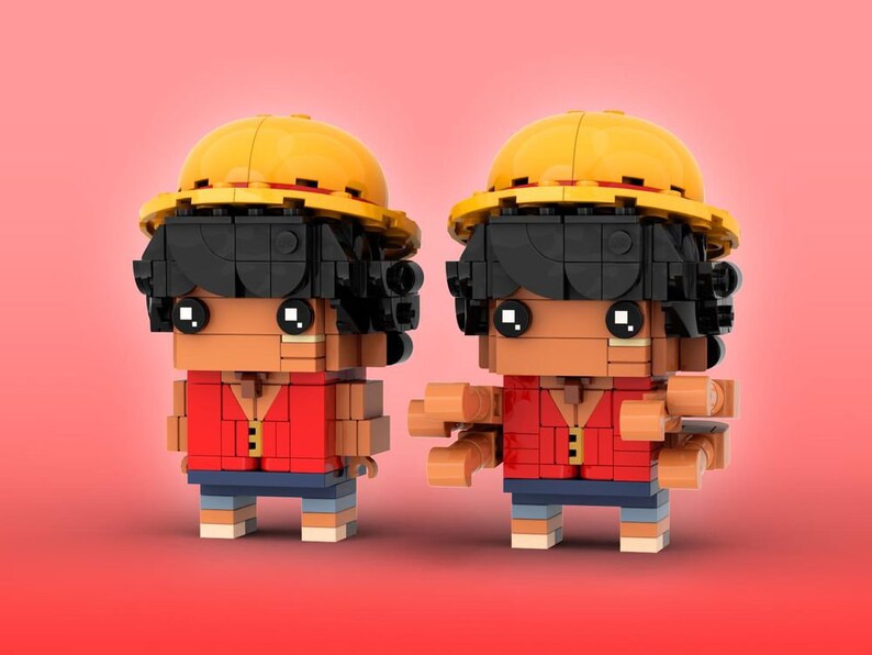 Monkey D. Luffy Brickheadz Lego Parts List and Instructions - Etsy
