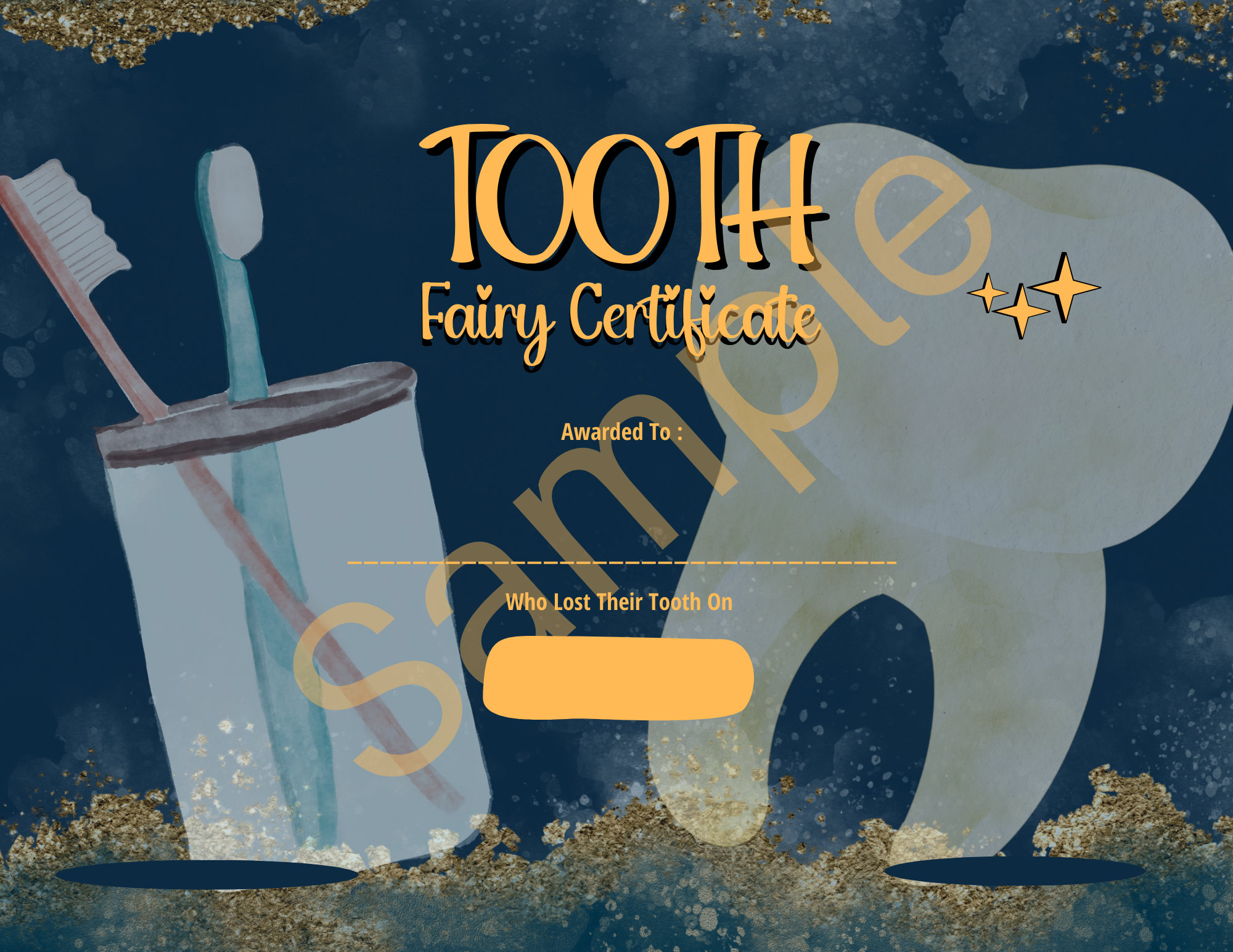 Lost Tooth Certificate| Tooth Fairy Certificate| Student Lost Tooth ...