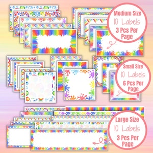 Blank Water Color Labels-canva Template - Etsy