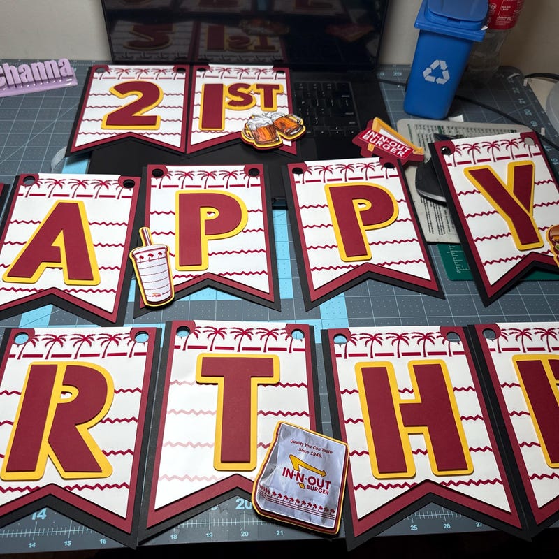 In N Out Name Tag - Etsy