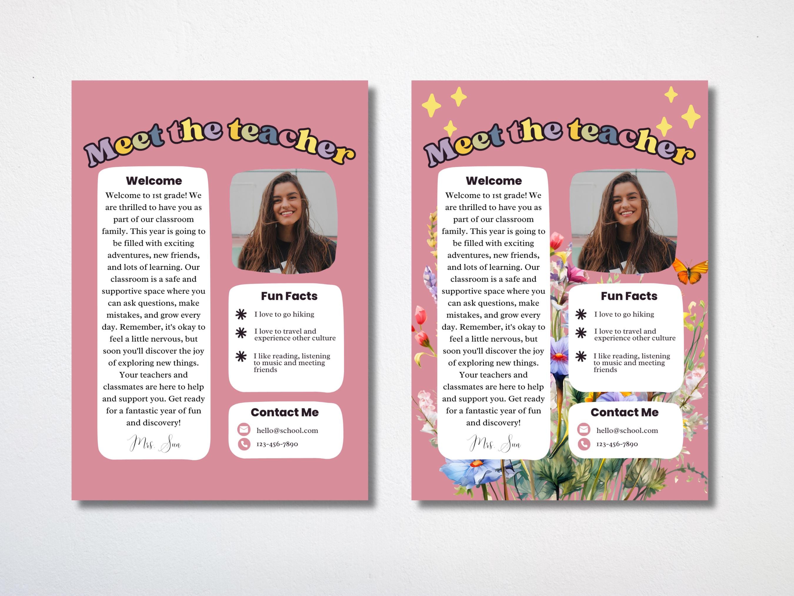 Editable Meet the Teacher Template: Meadow Classroom Decor (powerpoint ...