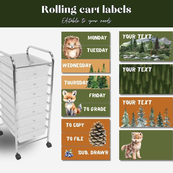 Rolling Cart - Etsy