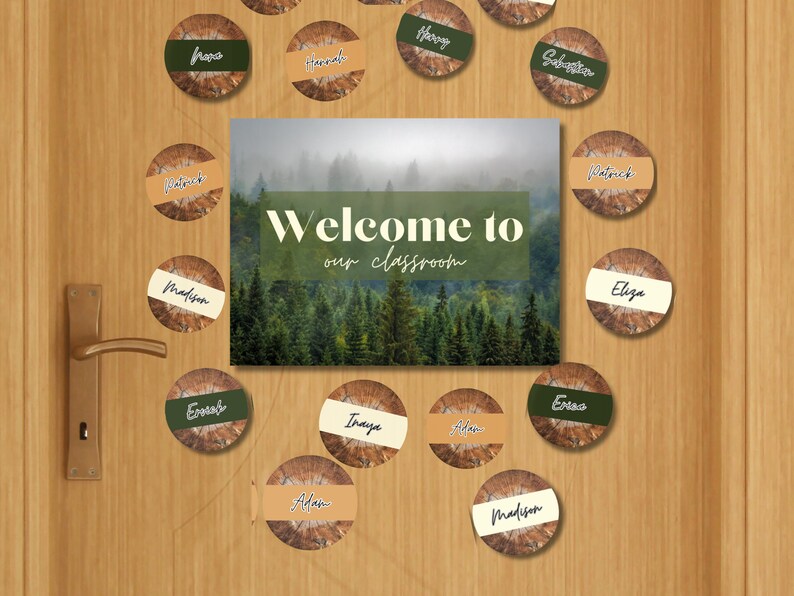 Forest Classroom Door Sign - Out of the Woods - Inspirational Classroom ...