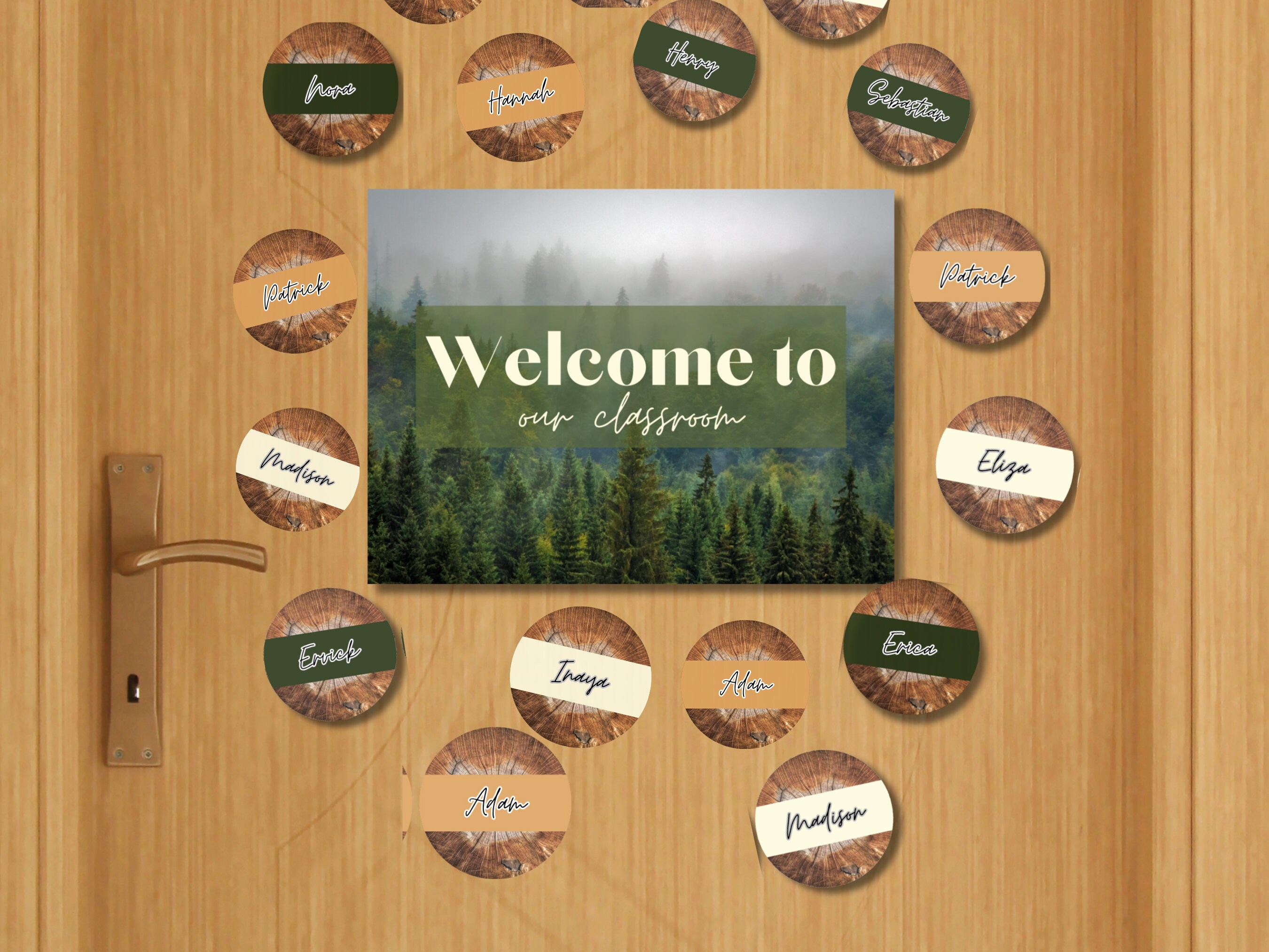 Forest Classroom Door Sign - Out of the Woods - Inspirational Classroom ...