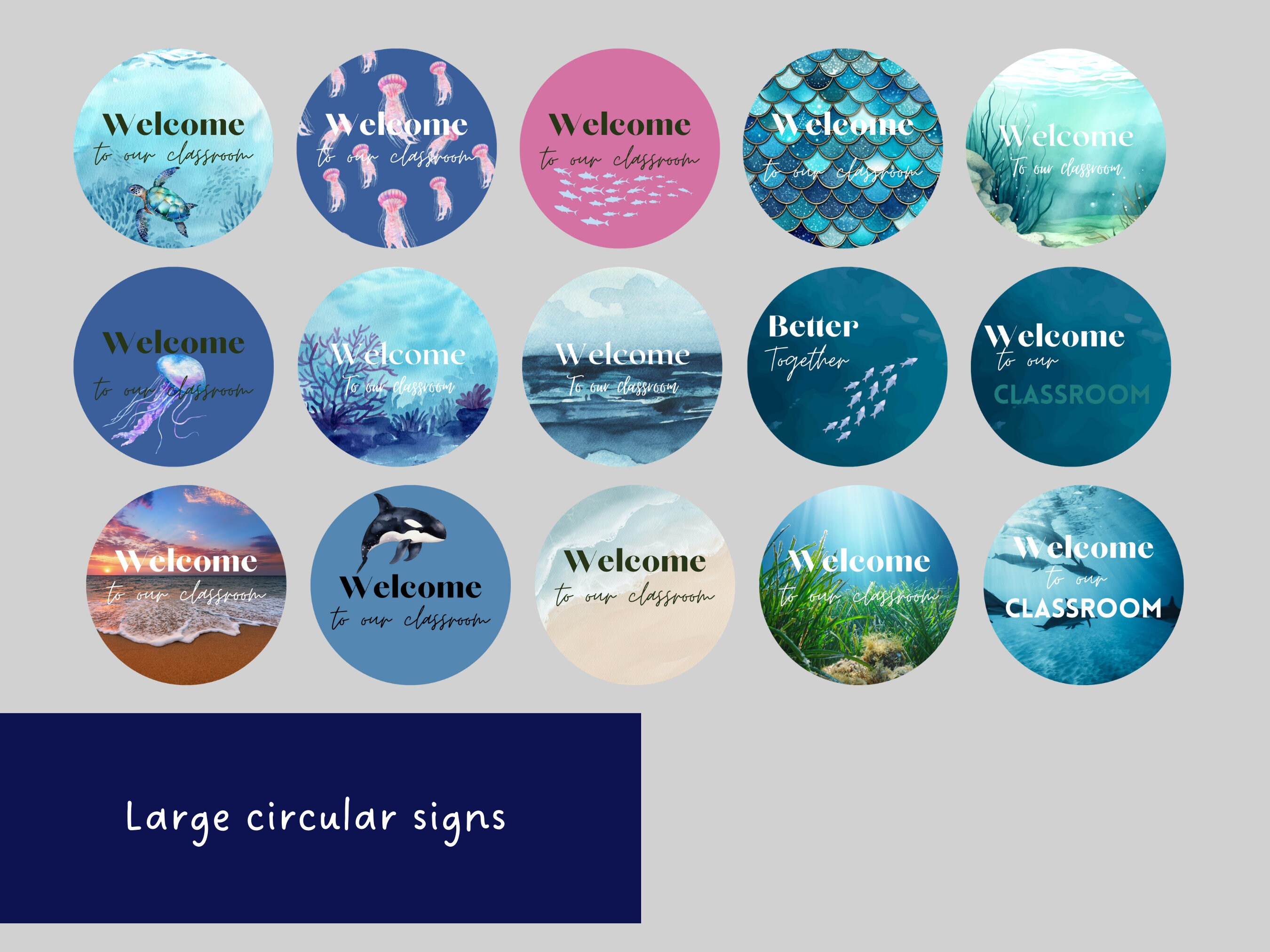 Door Sign for a Sea Themed Classroom | Classroom Decor | Instant ...