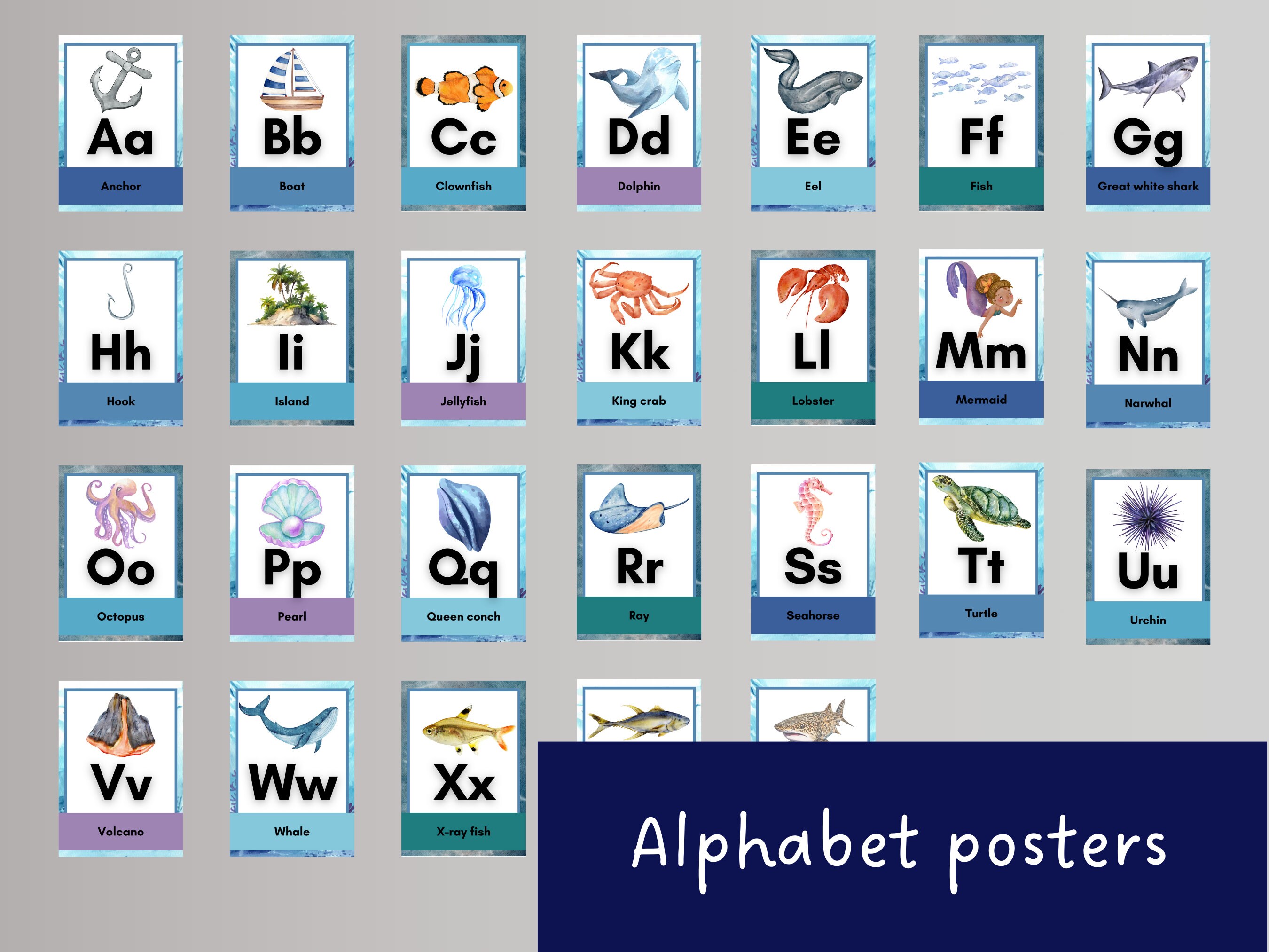 Under the Sea Educational Posters Bundle | Printable Classroom Decor ...