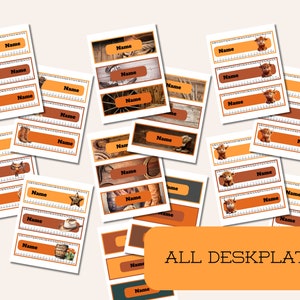 Desk Plates and Name Tags for a Western Themed Classroom | Classroom ...