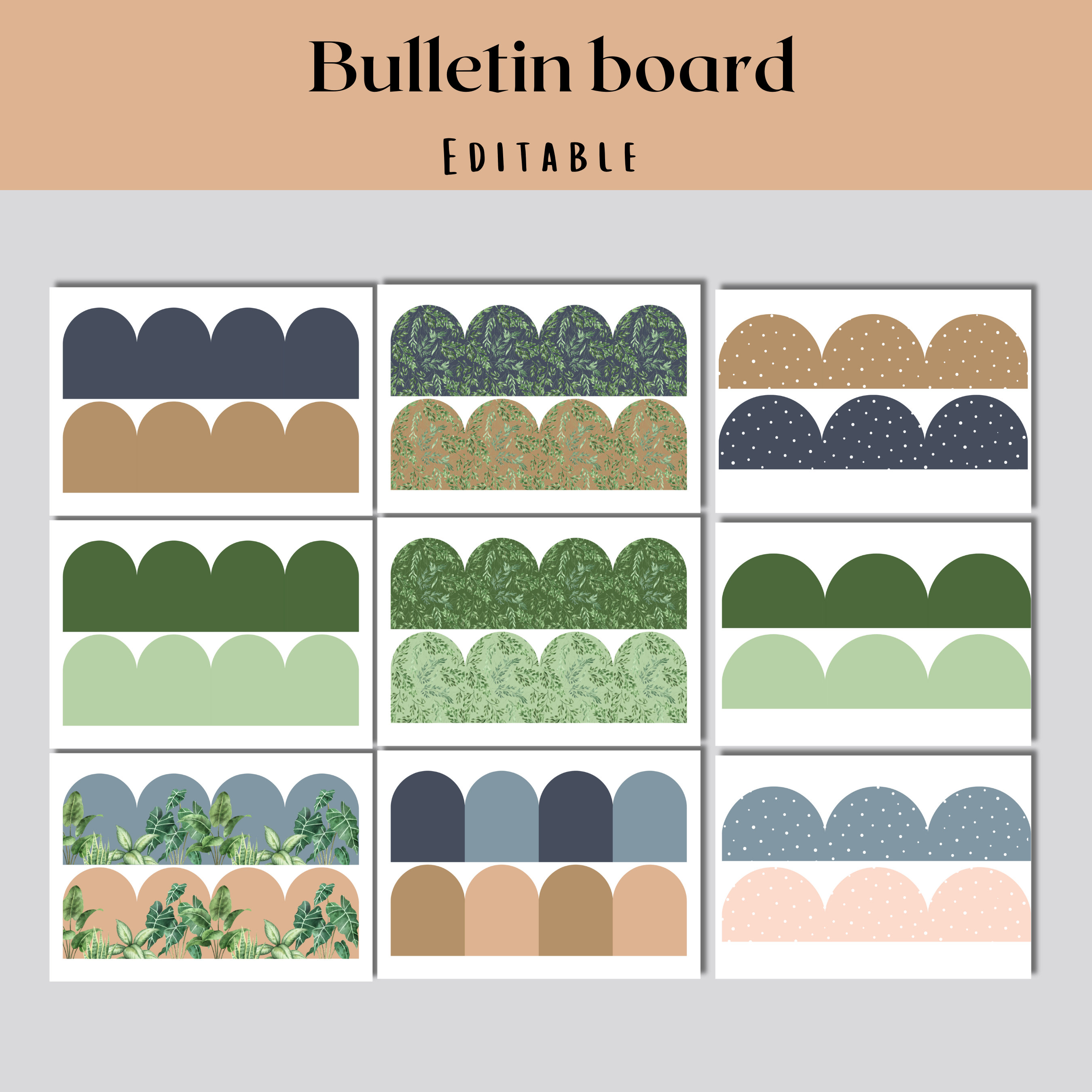 Bulletin Boarders and Letters for a House Plant Themed Calm Classroom ...