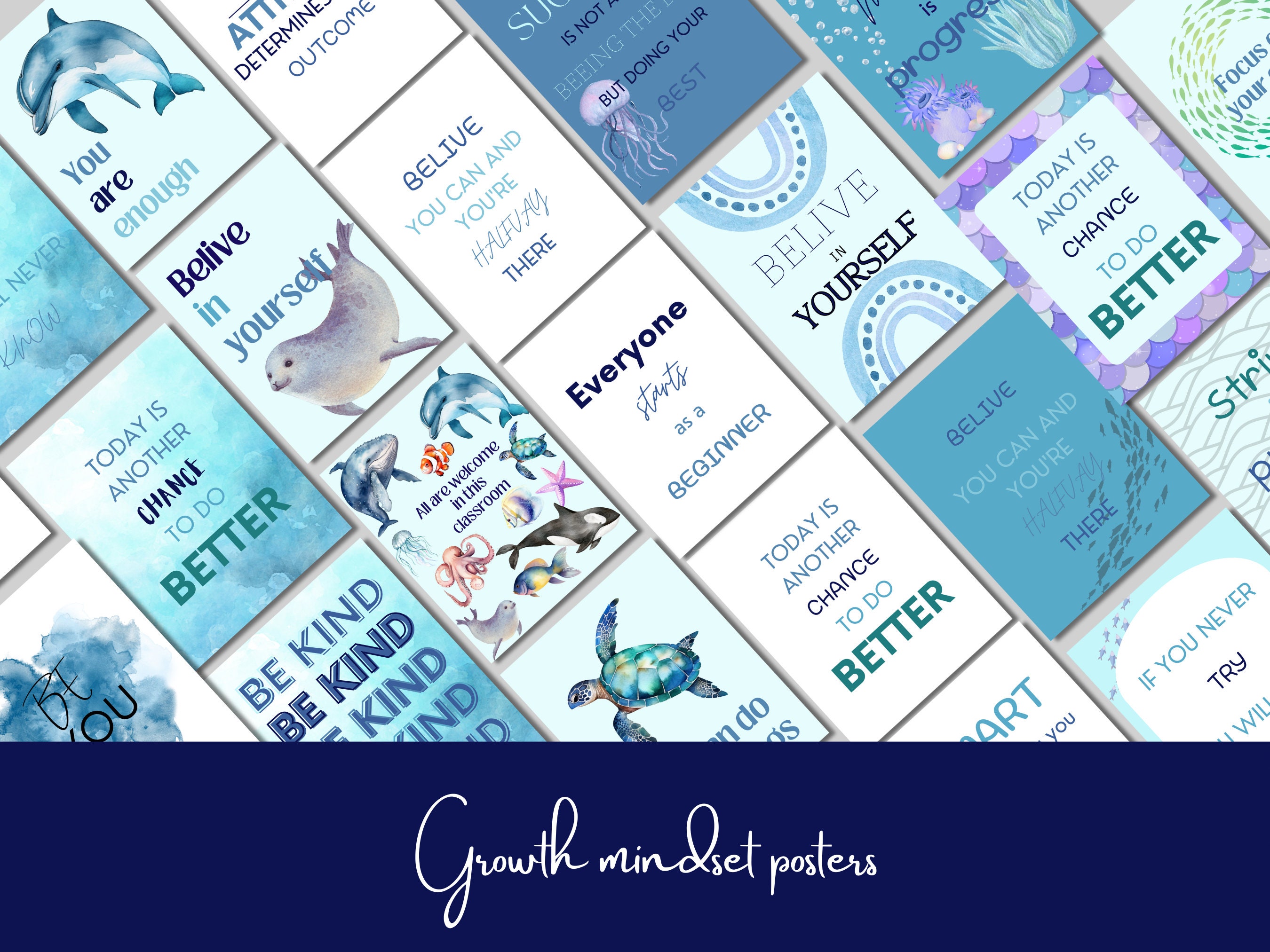 Mini Decor Bundle for an Ocean Themed Classroom | Classroom Decorations ...