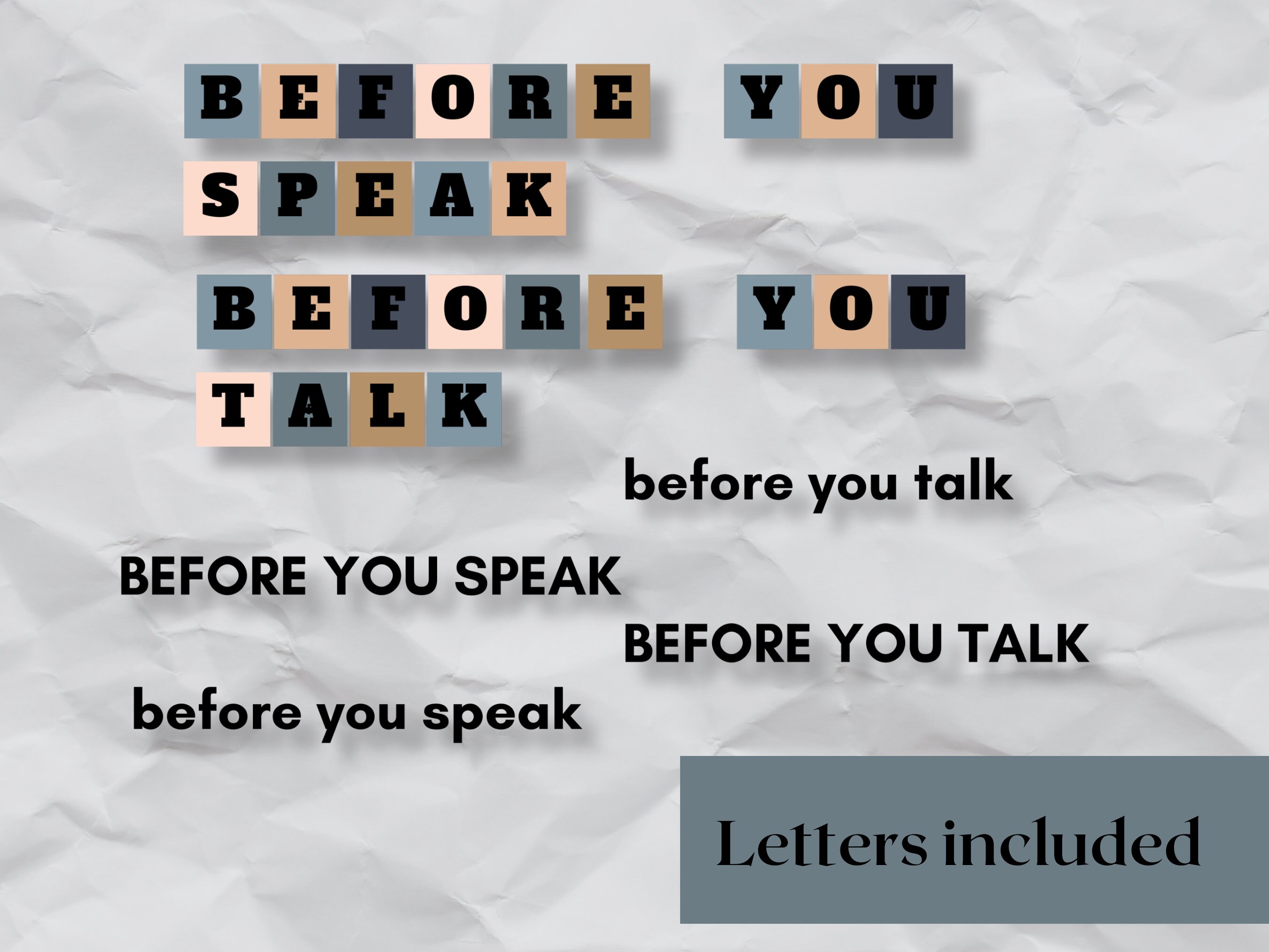 THINK Before You Speak - Classroom Posters - Classroom Decor - House ...