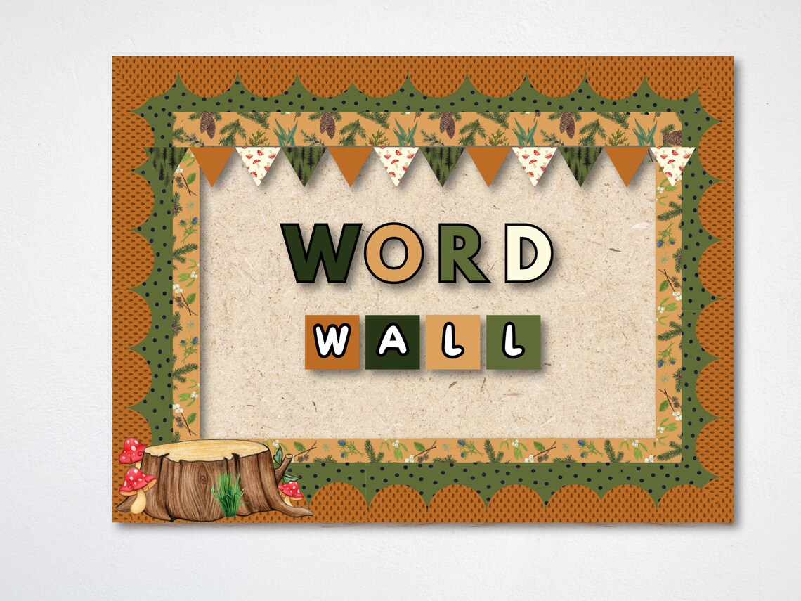 Bulletin Borders and Letters for a Forest Themed Classroom - Etsy