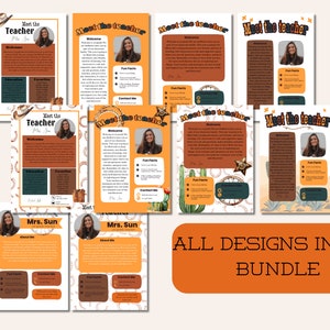 Western Themed Editable Meet the Teacher Letter | Classroom Decor ...