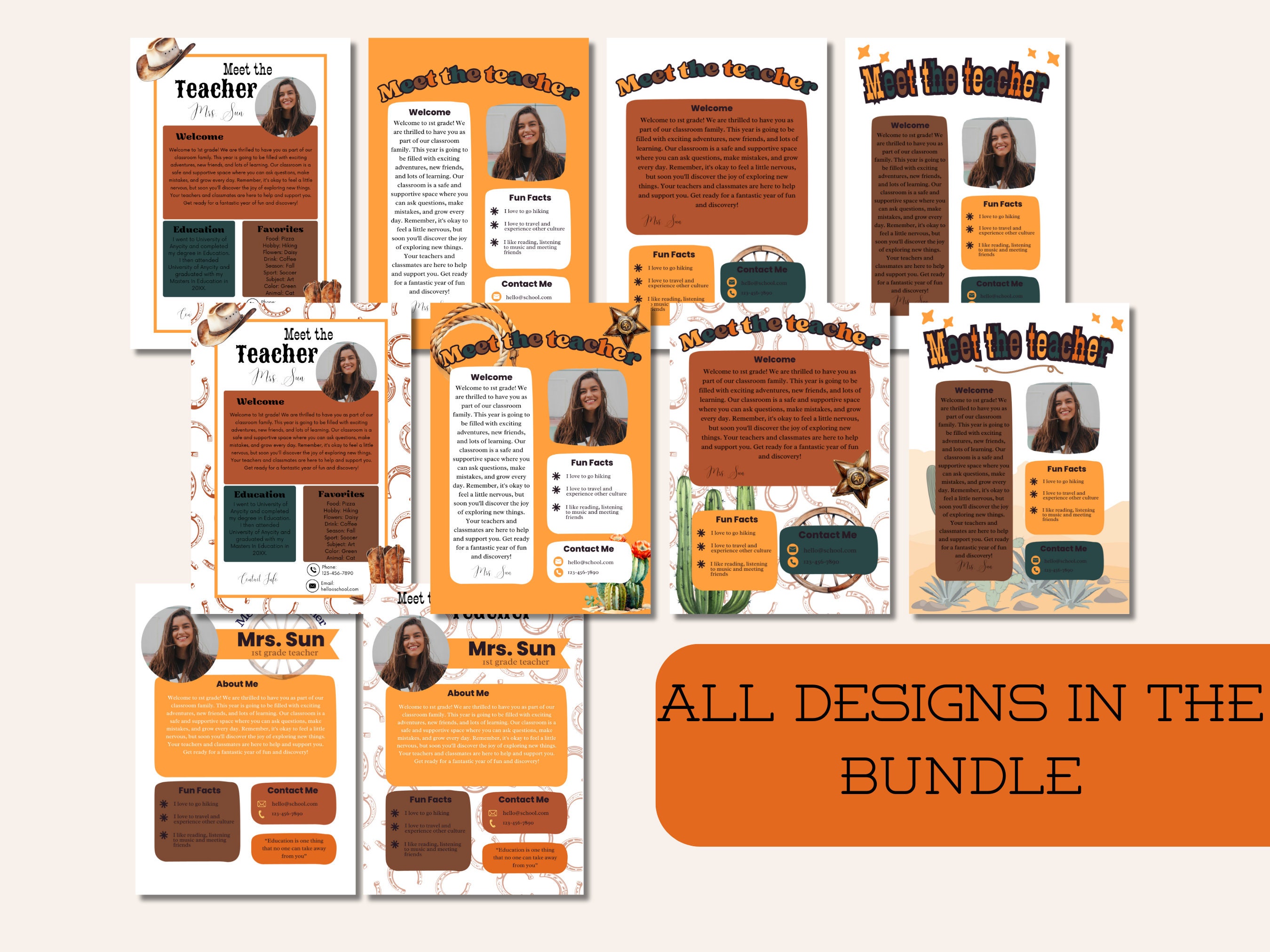 Western Themed Editable Meet the Teacher Letter | Classroom Decor ...