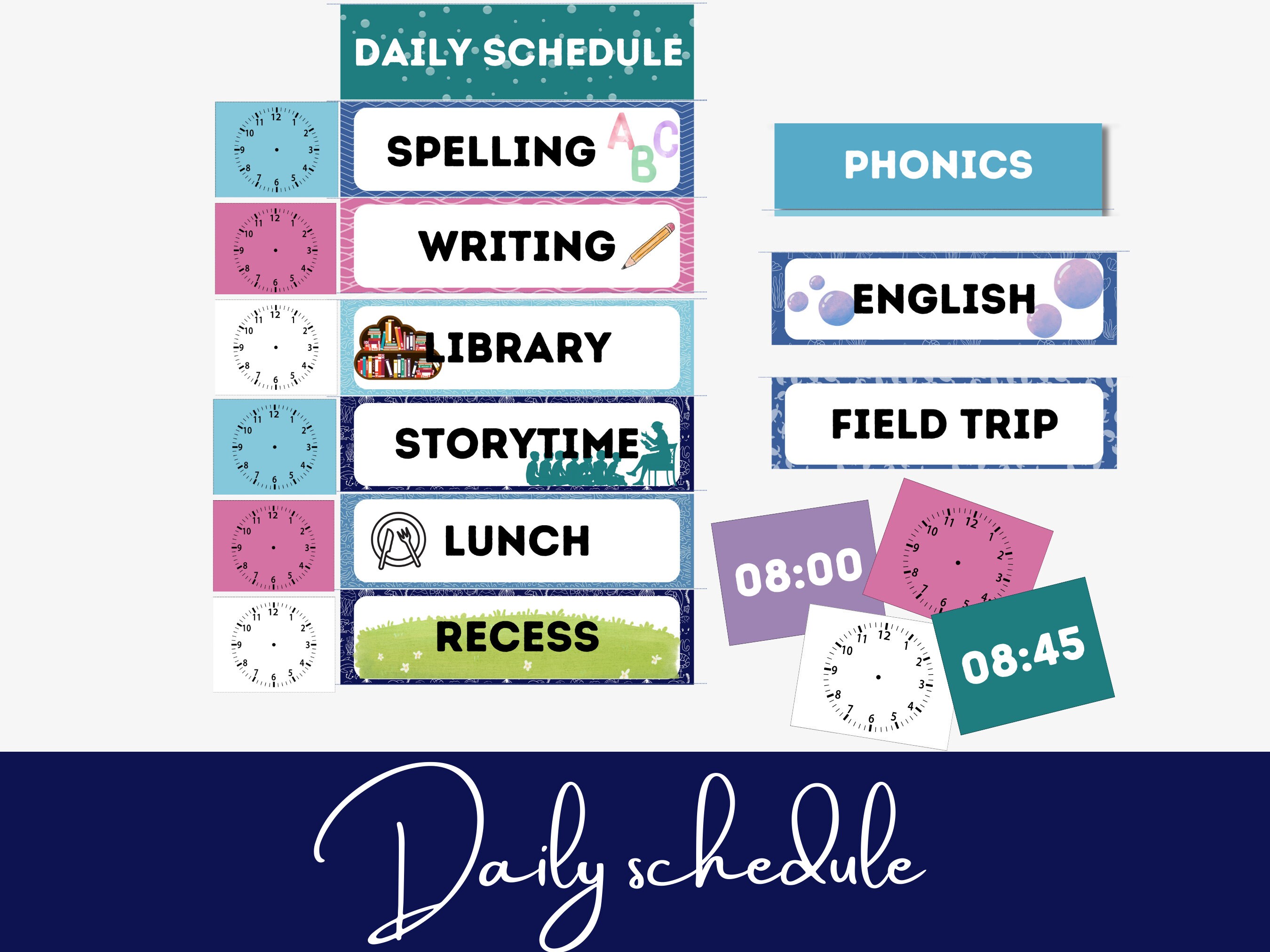 Daily Schedule for Your Underwater Classroom | Classroom Decor ...