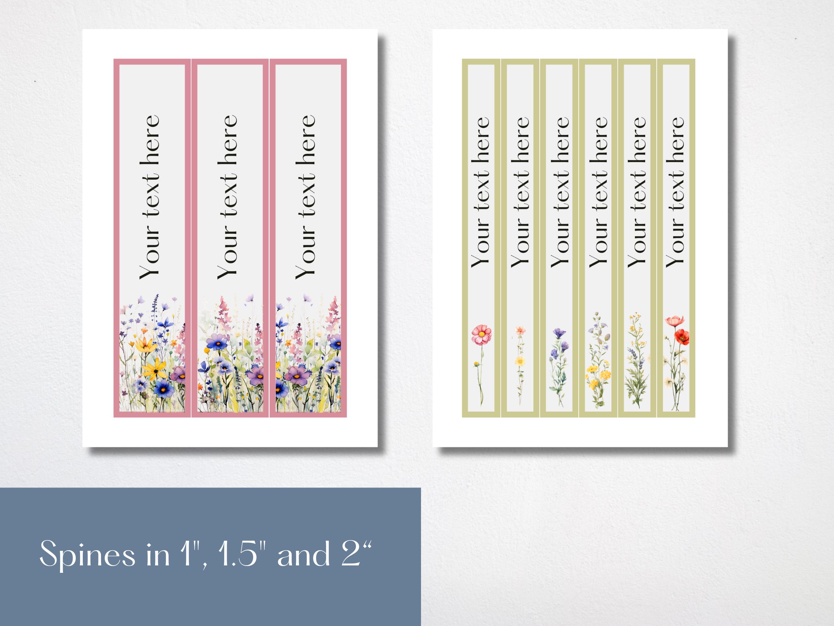 Meadow Themed Binder Covers and Spines | Classroom Decor | Wild Flowers ...