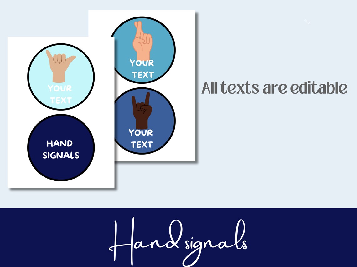 Hand Signals for an Ocean Themed Classroom | Classroom Decor ...