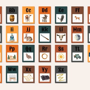 Editable Alphabet Posters for a Western Themed Classroom | Classroom ...