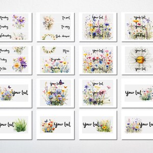 Printable Rolling Cart Labels With a Meadow Theme | Classroom Decor ...
