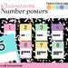 Number Posters Pastel Notebook Theme | School Supplies Theme ...