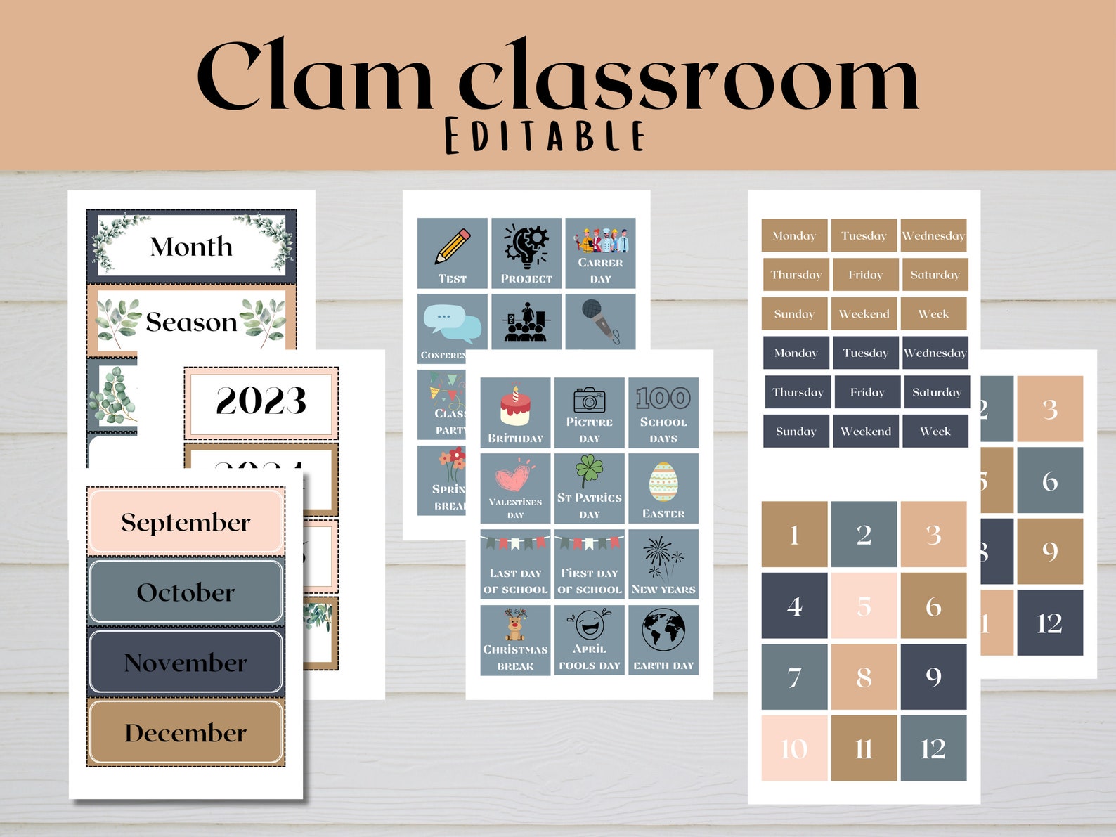 Boho Plants Calm Classroom Decor Bundle |plants Please | Serene ...