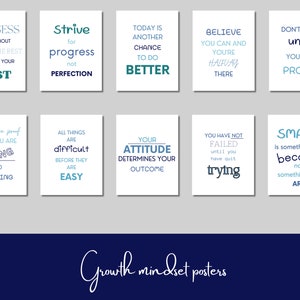 Growth Mindset Motivational Posters for an Ocean Themed Classroom ...