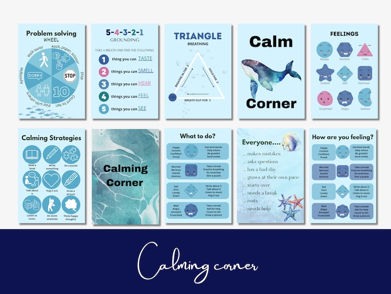 Calming Corner for a Sea Themed Classroom | Classroom Decor | Ocean ...