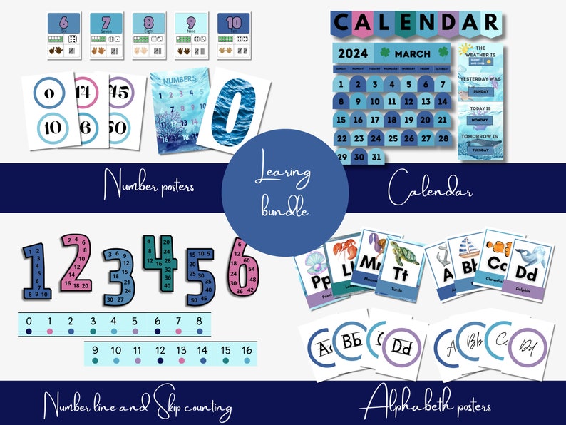 Under the Sea Educational Posters Bundle | Printable Classroom Decor ...