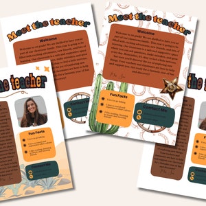 Western Themed Editable Meet the Teacher Letter | Classroom Decor ...