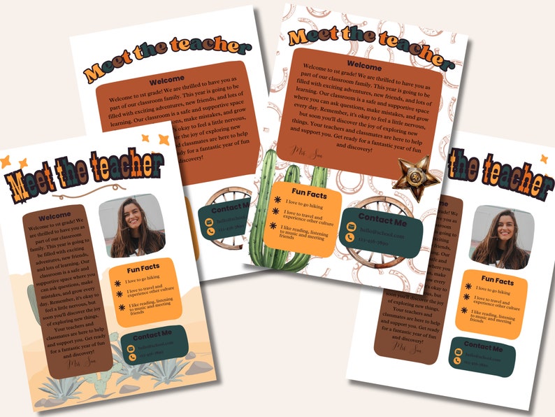Western Themed Editable Meet the Teacher Letter | Classroom Decor ...
