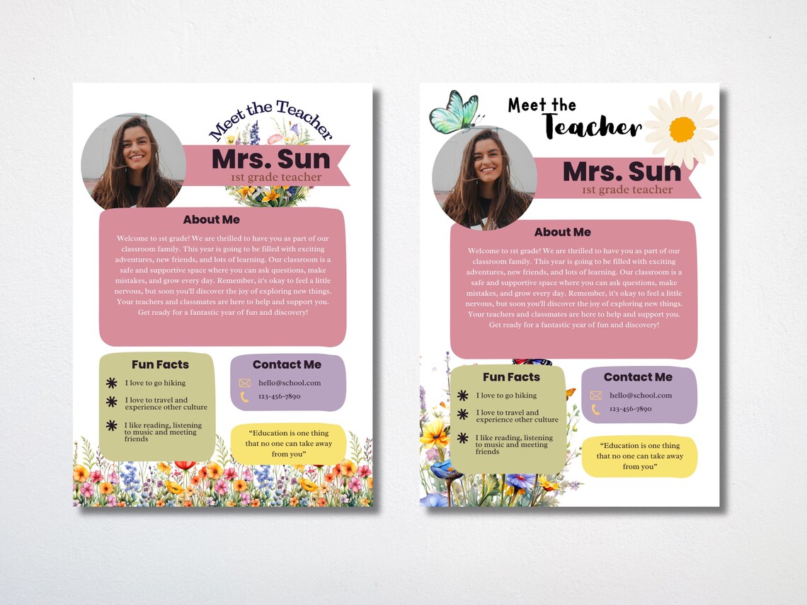Editable Meet the Teacher Template: Meadow Classroom Decor (powerpoint ...