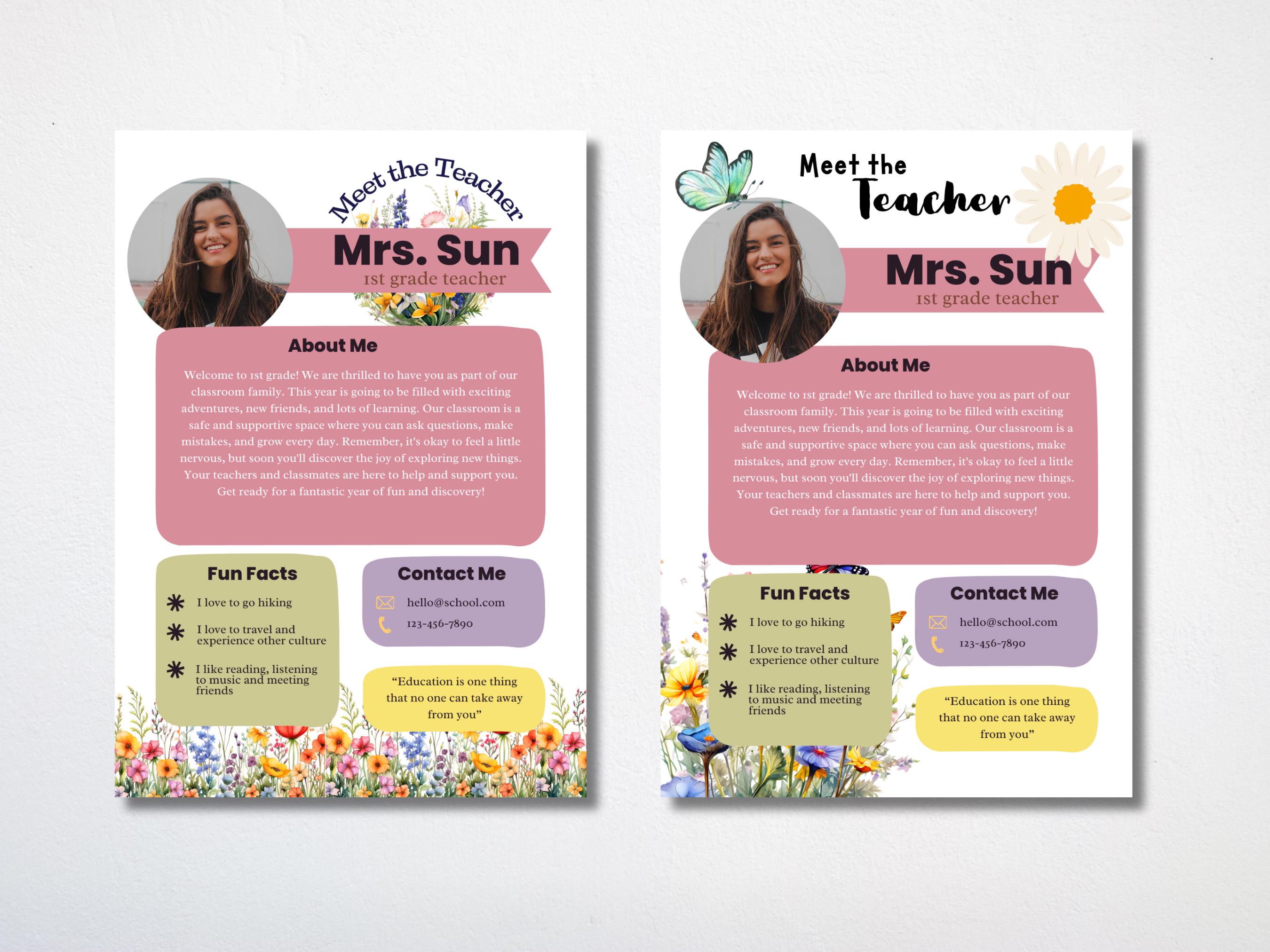 Editable Meet the Teacher Template: Meadow Classroom Decor (powerpoint ...