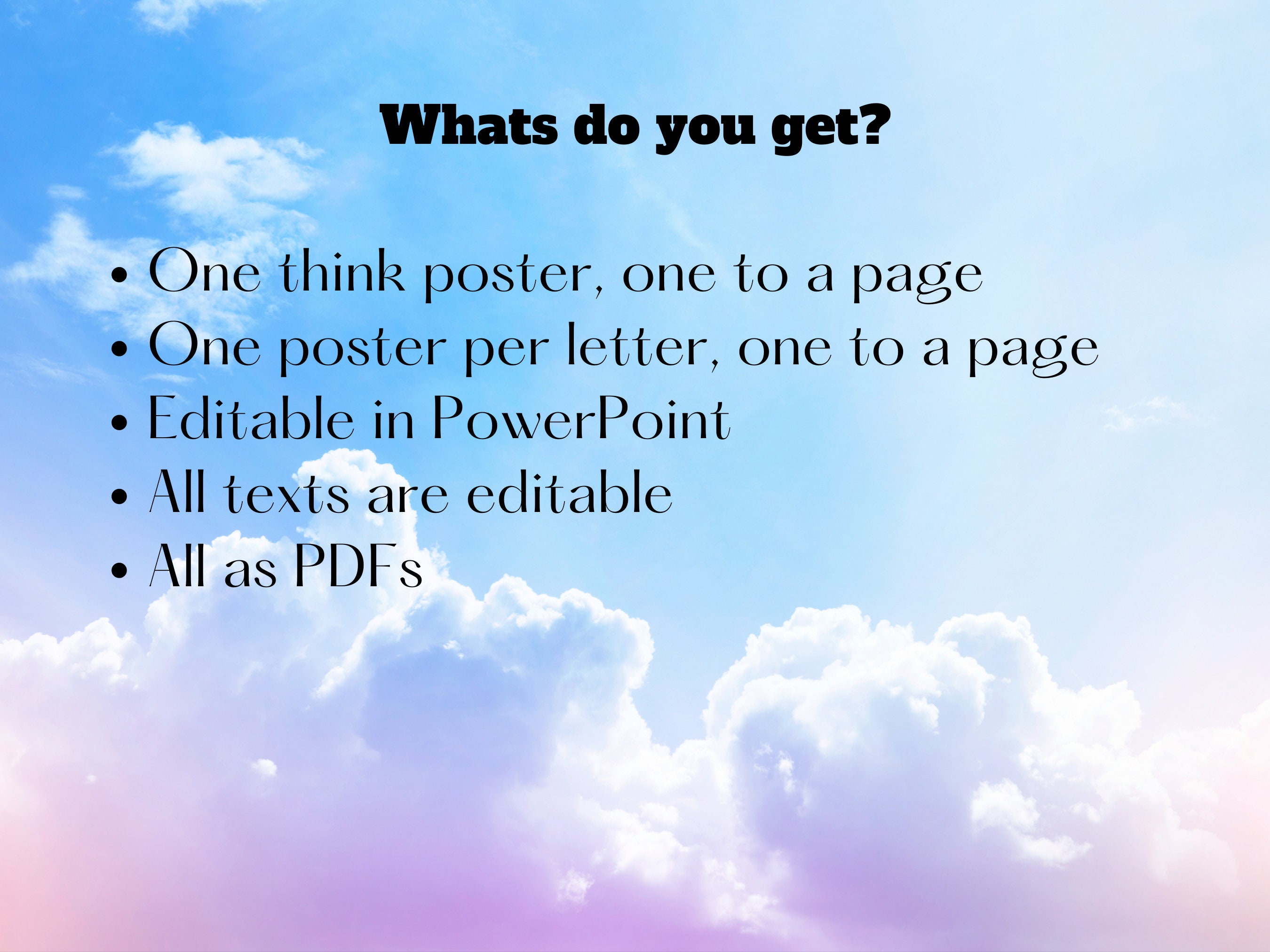 Think Posters | Heavenly Clouds | Classroom Management | Thinking ...