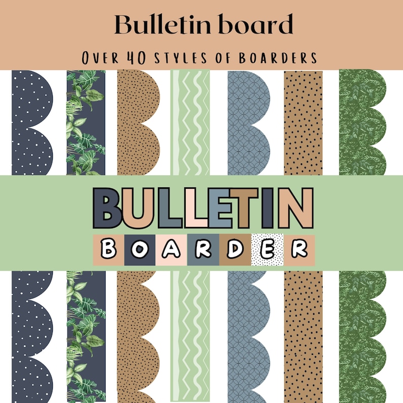 Bulletin Boarders and Letters for a House Plant Themed Calm Classroom ...