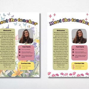 Editable Meet the Teacher Template: Meadow Classroom Decor (powerpoint ...