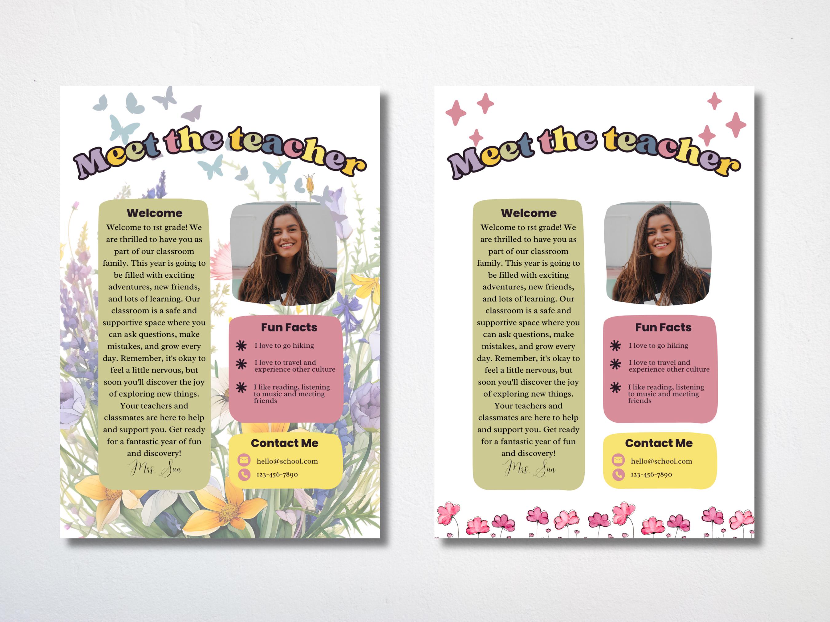Editable Meet the Teacher Template: Meadow Classroom Decor (powerpoint ...